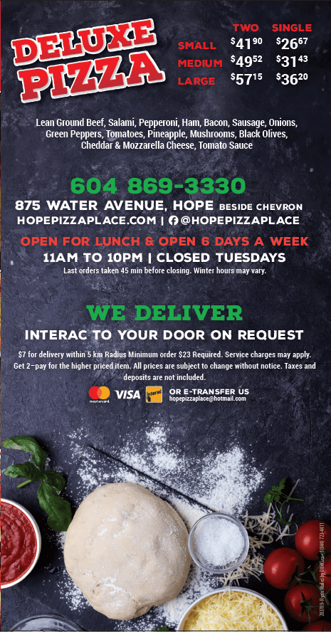 Menu – Hope Pizza Place